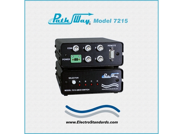 Model 7215 Remotely Controllable 4-1 BNC Network Switch Box