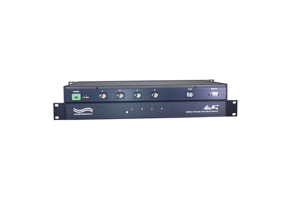 7278 RJ45, Cat 6, A/B/C/D Switch with Serial Remote Control
