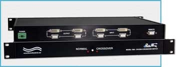 7292 Crossover Switch, DVI-D Dual Link, DB9, Solid State