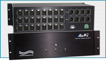 Model 7299 8-Channel XLR A/B/C Switch with Contact Control Remote Port ...