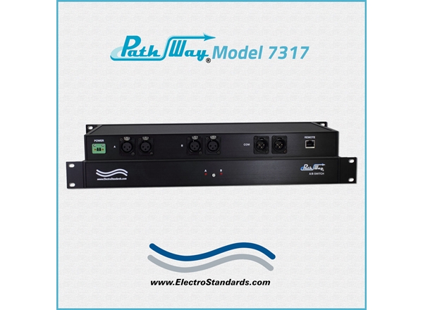 Model 7317 2-Channel XLR A/B Switch with Telnet Remote Control