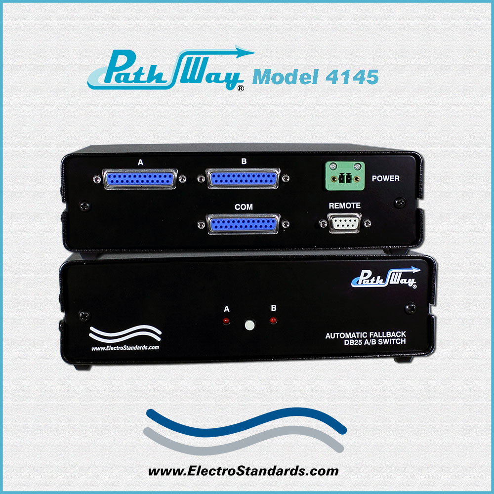 Model 4145 Auto Fallback A/B Network Switch, Remote Port Option