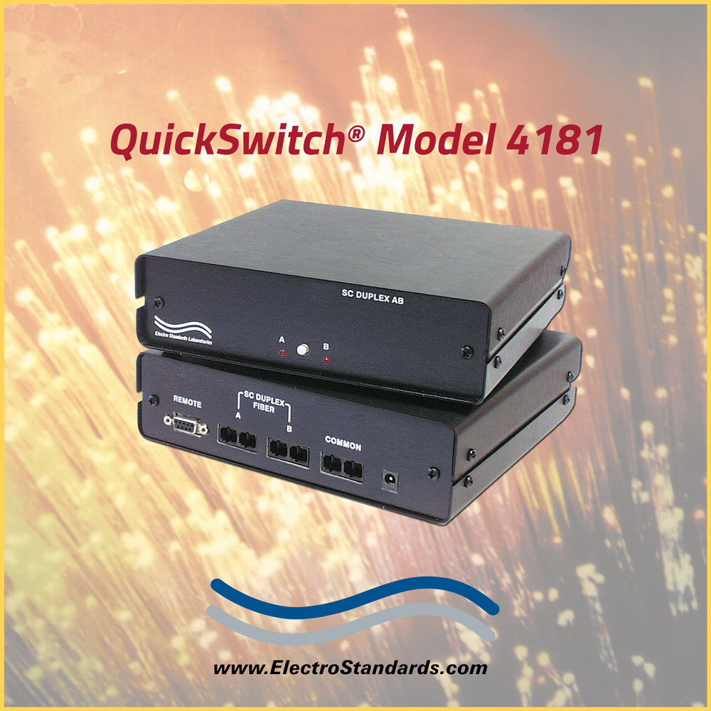 Model 4181 SC Duplex 100BaseFX Auto Fallback A/B Switch