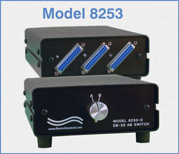 M8253 RS-232 Serial Data Interface A/B Network Switch, DB25