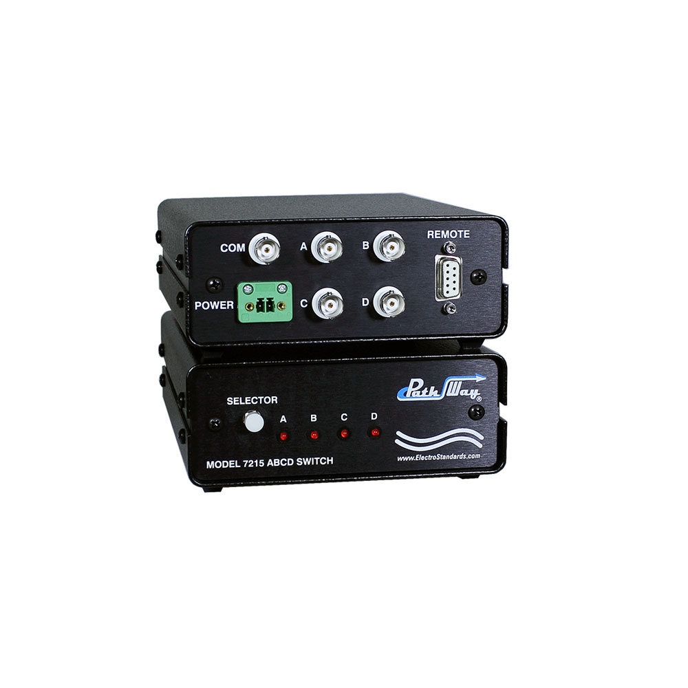 Model 7215 Remotely Controllable 4-1 BNC Network Switch Box