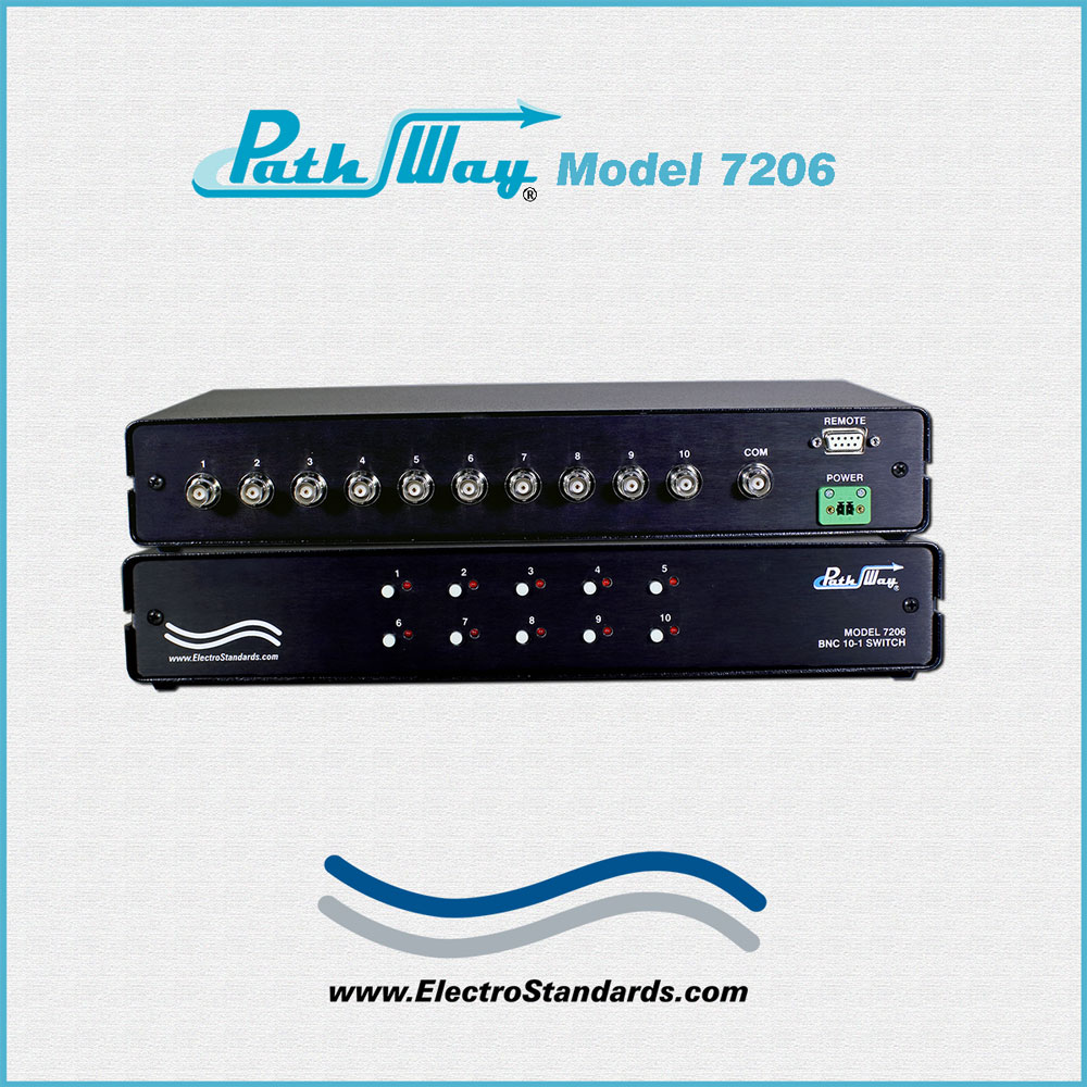 7206 BNC Interface 10-1 Switch, Remotely Controllable Desktop
