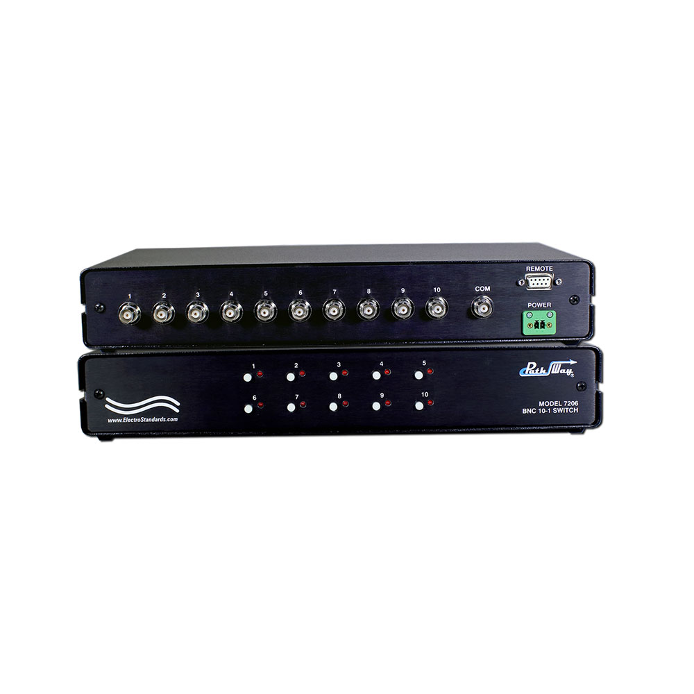 7206 BNC Interface 10-1 Switch, Remotely Controllable Desktop