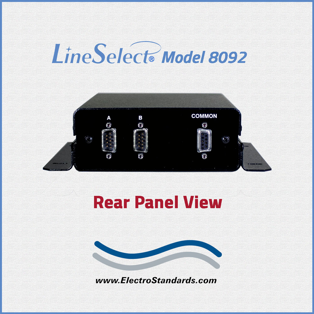 Model 8092 DB9 MMF Connector A/B Manual Data Network Switch