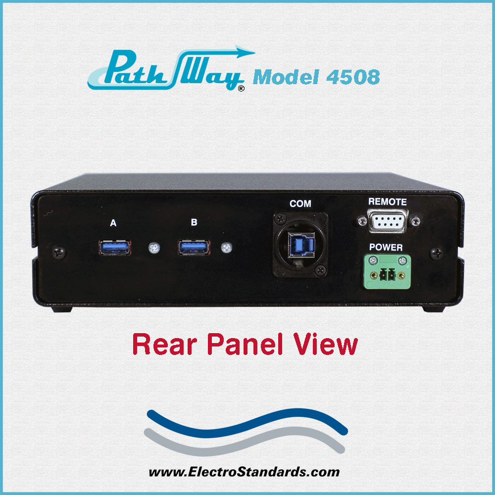 Model 4508 USB 3.0 A/B Switch with RS232 Serial Remote Control, Desktop