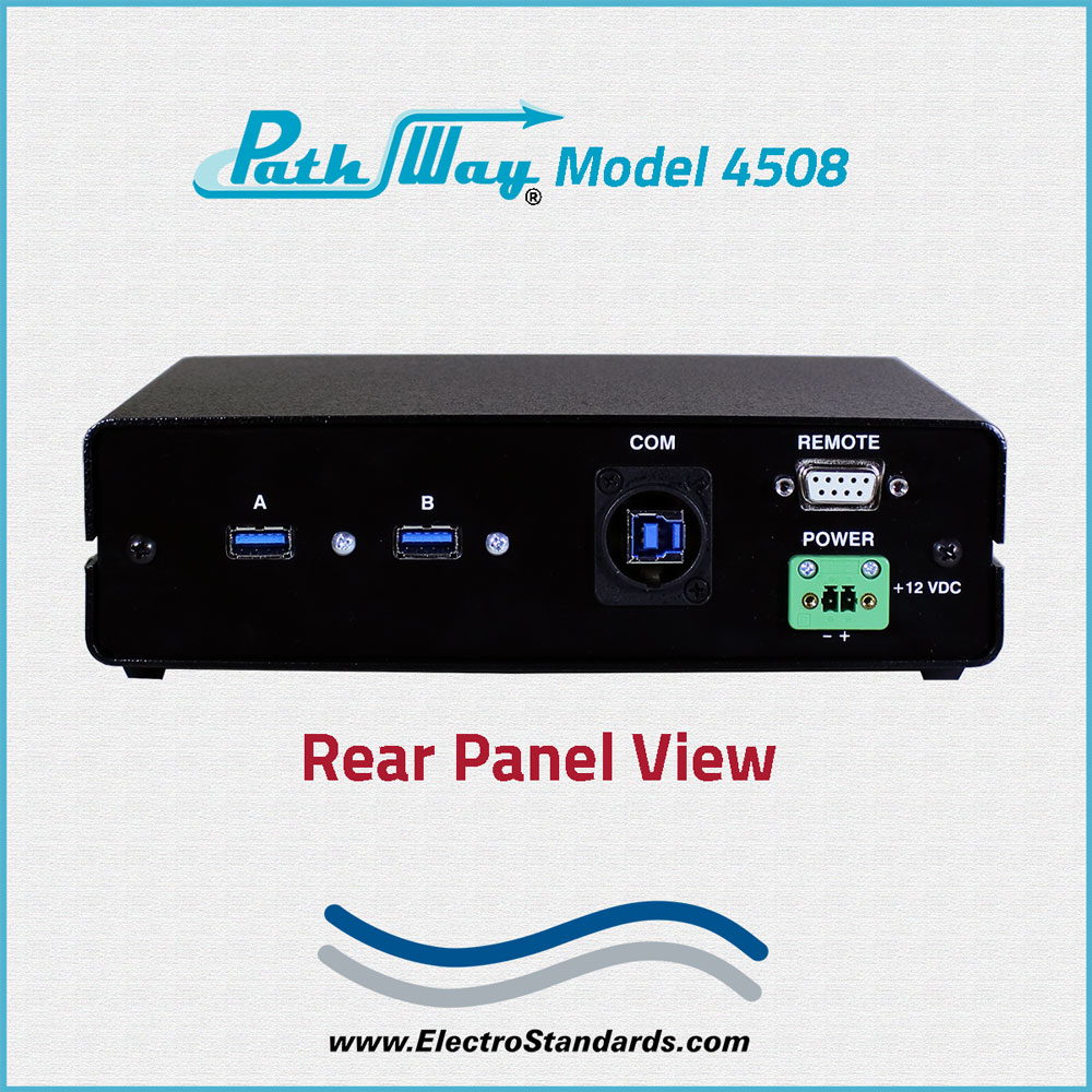 Model 4508 USB 3.0 A/B Switch with RS232 Serial Remote Control, Desktop