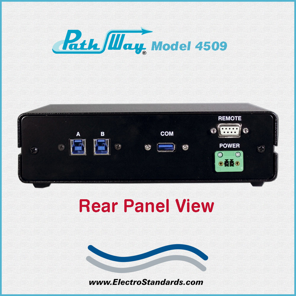 4509 USB 3.0 A/B Switch with RS232 Serial Remote Control