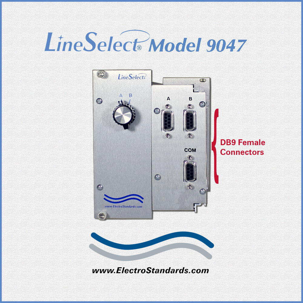 Model 9047 DB9 A/B Network Switch Module (FFF) Rackmount