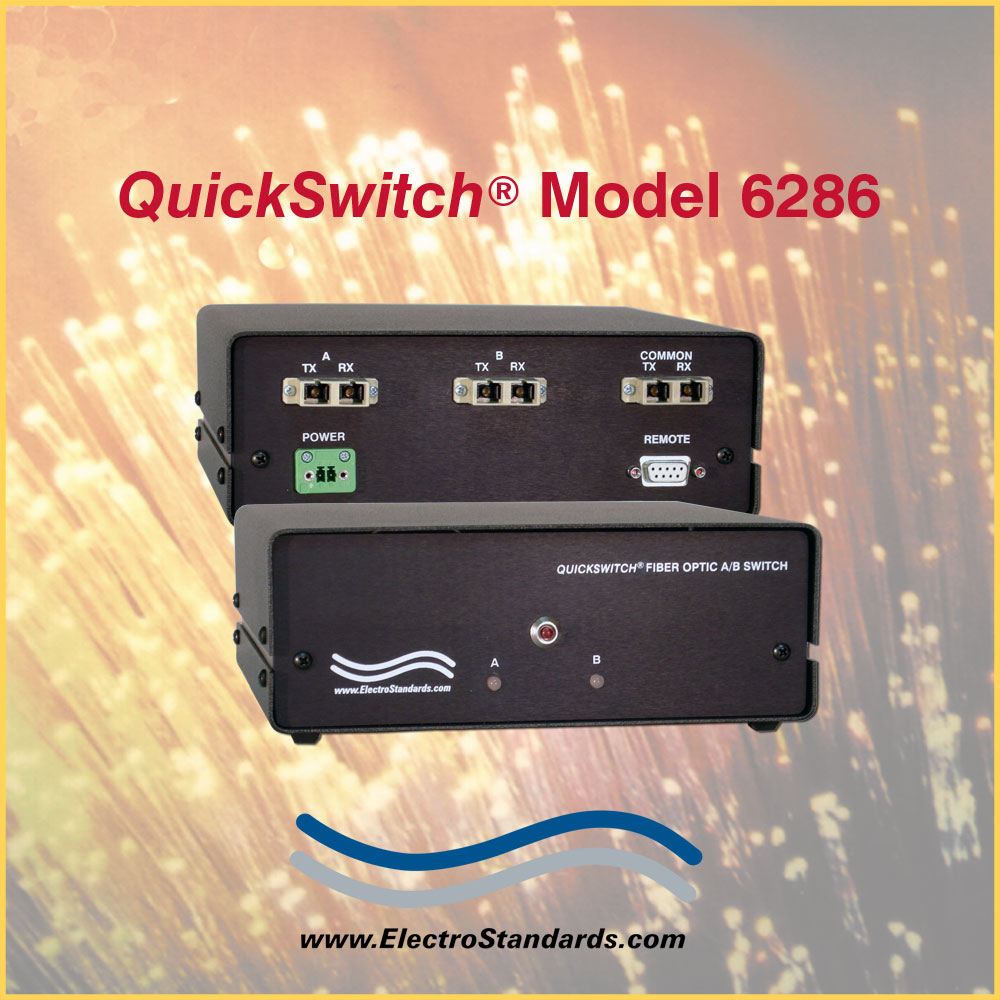 6286 Fiber Optic Network A/B Switch, Mirror Technology