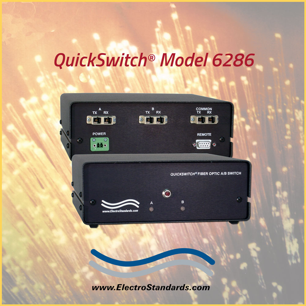 6286 Fiber Optic Network A/B Switch, Mirror Technology