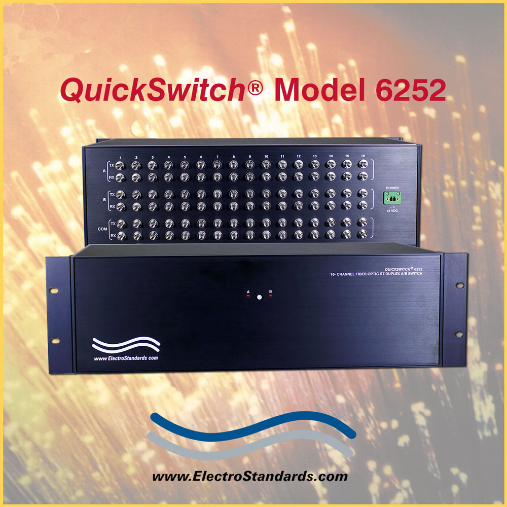 Catalog # 306252 - Model 6252 16-Channel ST Duplex Fiber Optic Switch ...