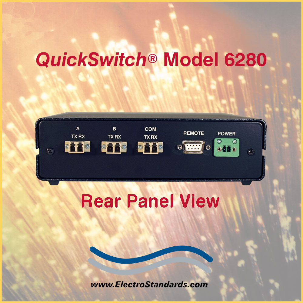 6280 All-Optic Fiber A/B Network Switch, LC Duplex, Remote