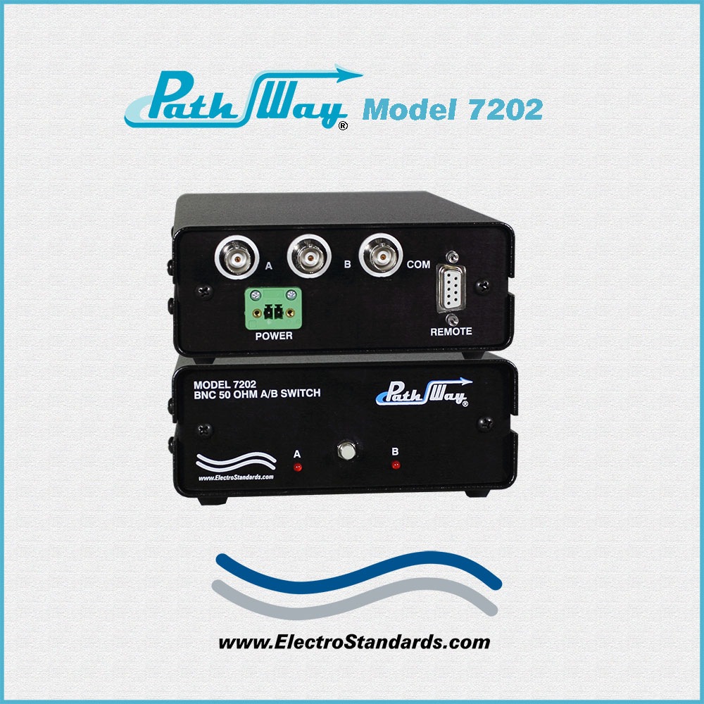 7202 BNC A/B Network Switch Box, RS232 Serial Remote Port