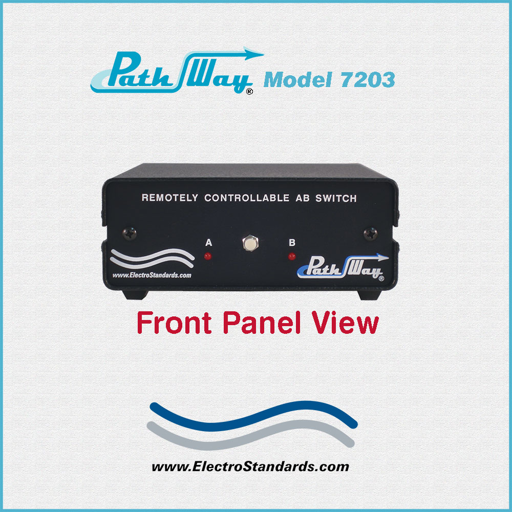 7203 BNC A/B Switch Box, RS422 Serial Remote Control, 50 Ohm