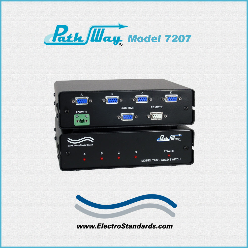 7207 DB-9 A/B/C/D Network Switch with Exclusive Remote Control