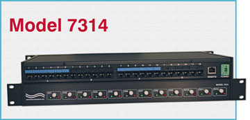 Model 7314 12-Channel RJ45, ON/OFF Switch with Ethernet Remote Port ...