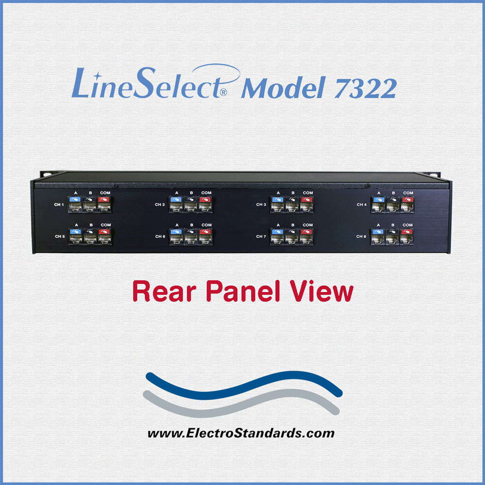 Model 7322 8-Channel RJ45 Cat6 A/B Switch, Manual Control
