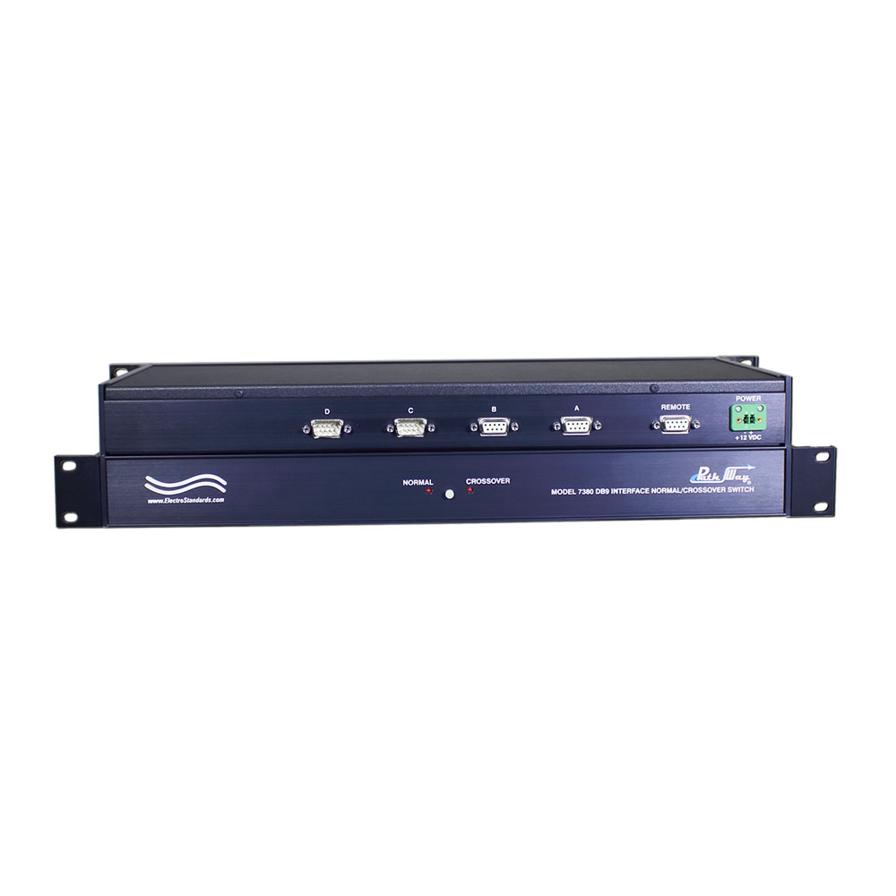 7380 DB9 Crossover Network Switch, Remote RS232 Control