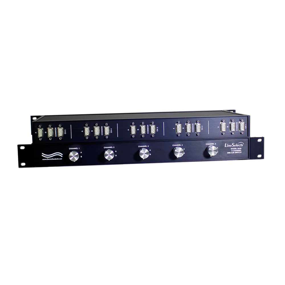Model 9445R Five-Channel DB9 A/B Switch, Manual, Independent Switching ...