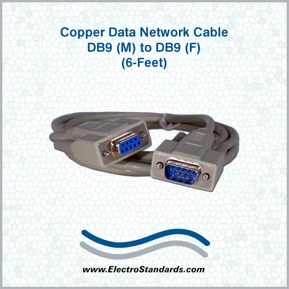 510240 DB9(F) to DB9(M), 6 Foot, Copper Network Data Cables