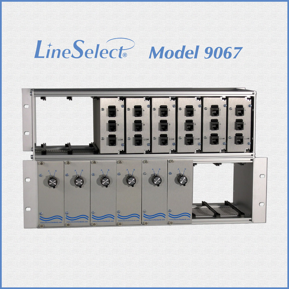 Model 9067 Telco Modular Jack Network Switch, Rackmount,