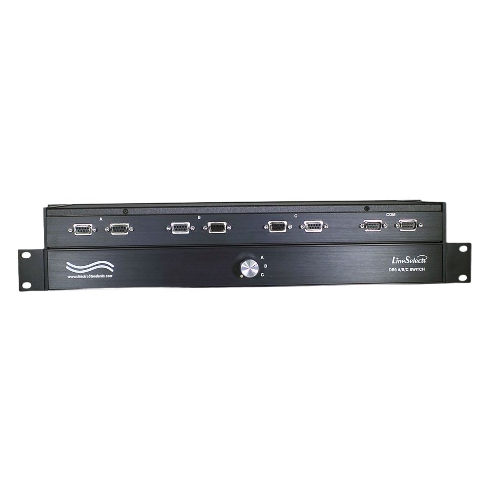 Model 9093 2-Channel DB9 A/B/C Switch, Manual Simultaneous Switching ...